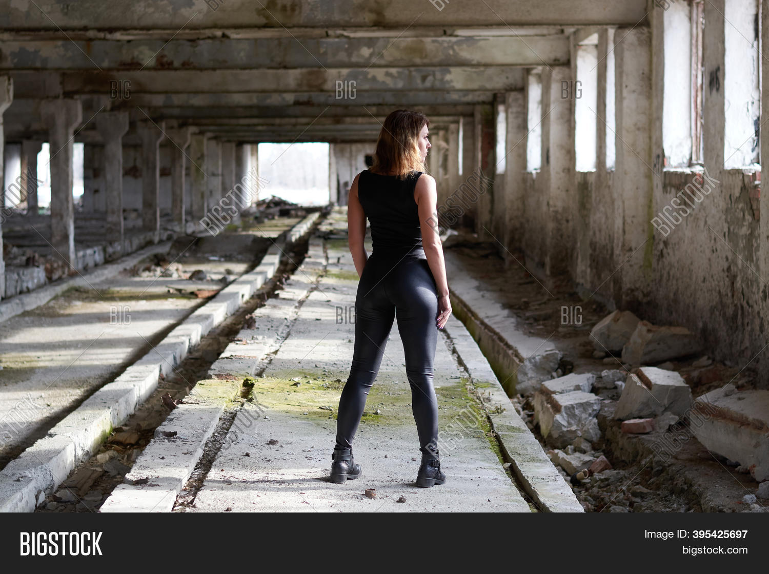 Woman On Ruins Ruined Image & Photo (Free Trial) | Bigstock