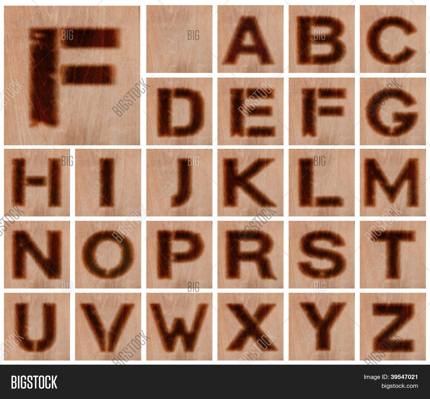 Burnt Wood Letters Image & Photo (Free Trial) | Bigstock