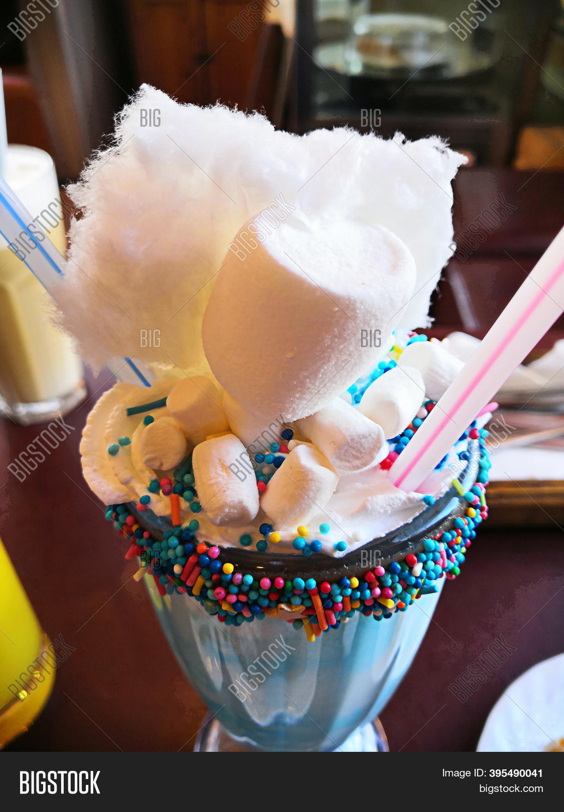 Blue Vanilla Milkshake Image & Photo (Free Trial) | Bigstock
