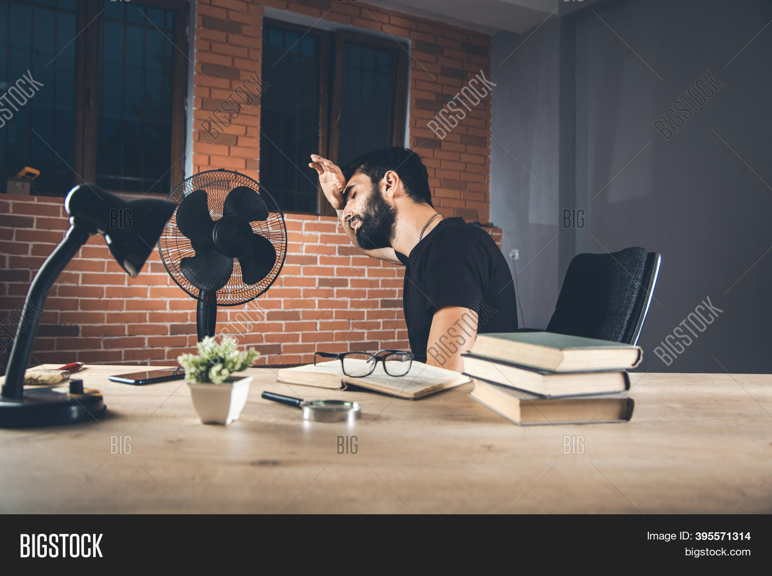 Young Tired Man Office Image & Photo (Free Trial) | Bigstock