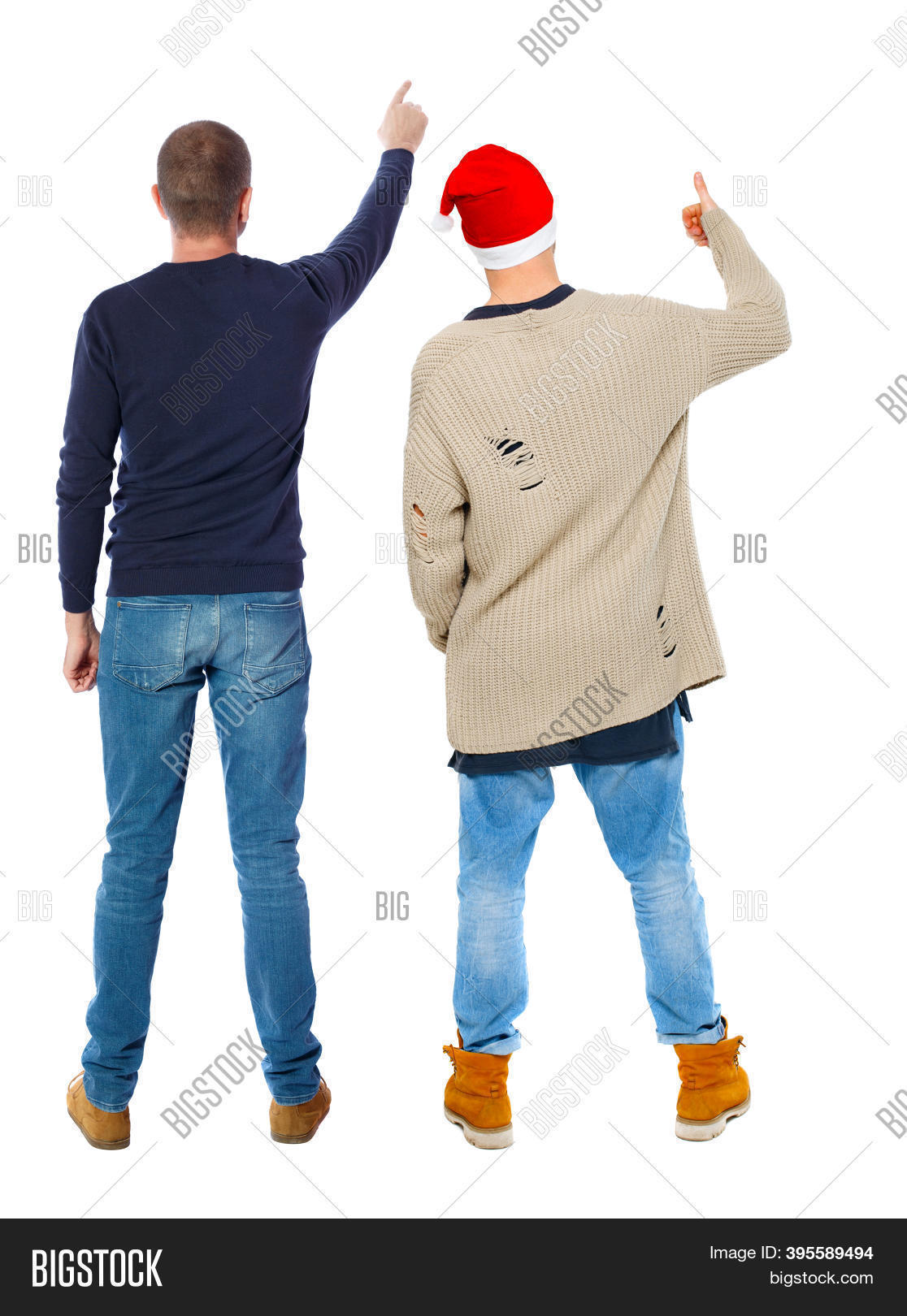 Back View Two Man Image & Photo (Free Trial) | Bigstock