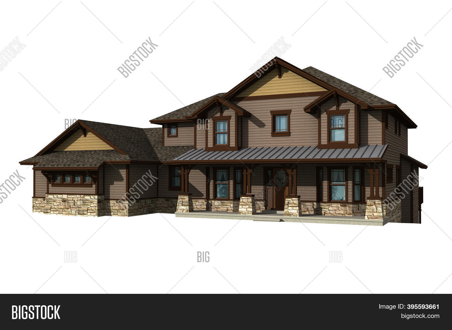 3d Two Story House Image & Photo (Free Trial) | Bigstock