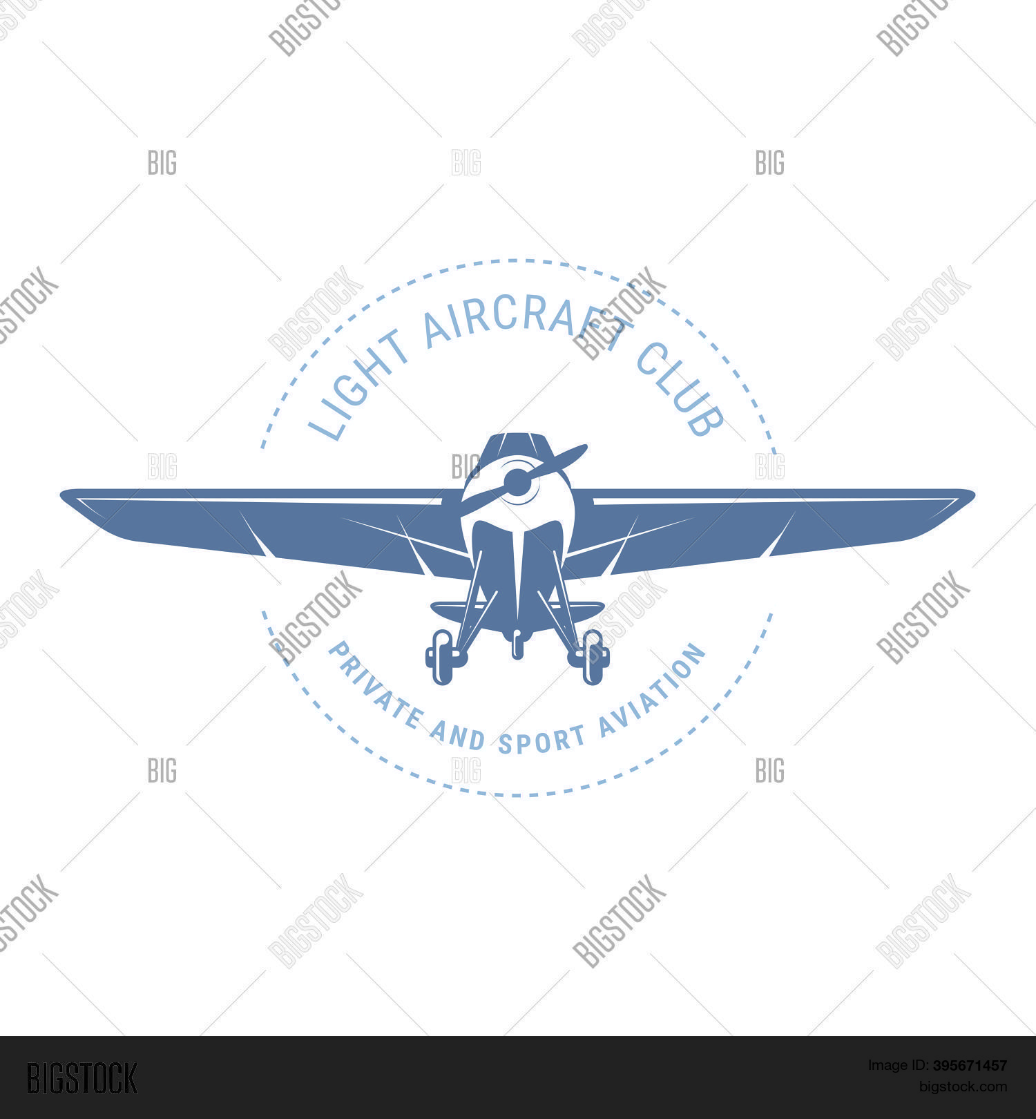 Light Aviation Emblem Vector & Photo (Free Trial) | Bigstock