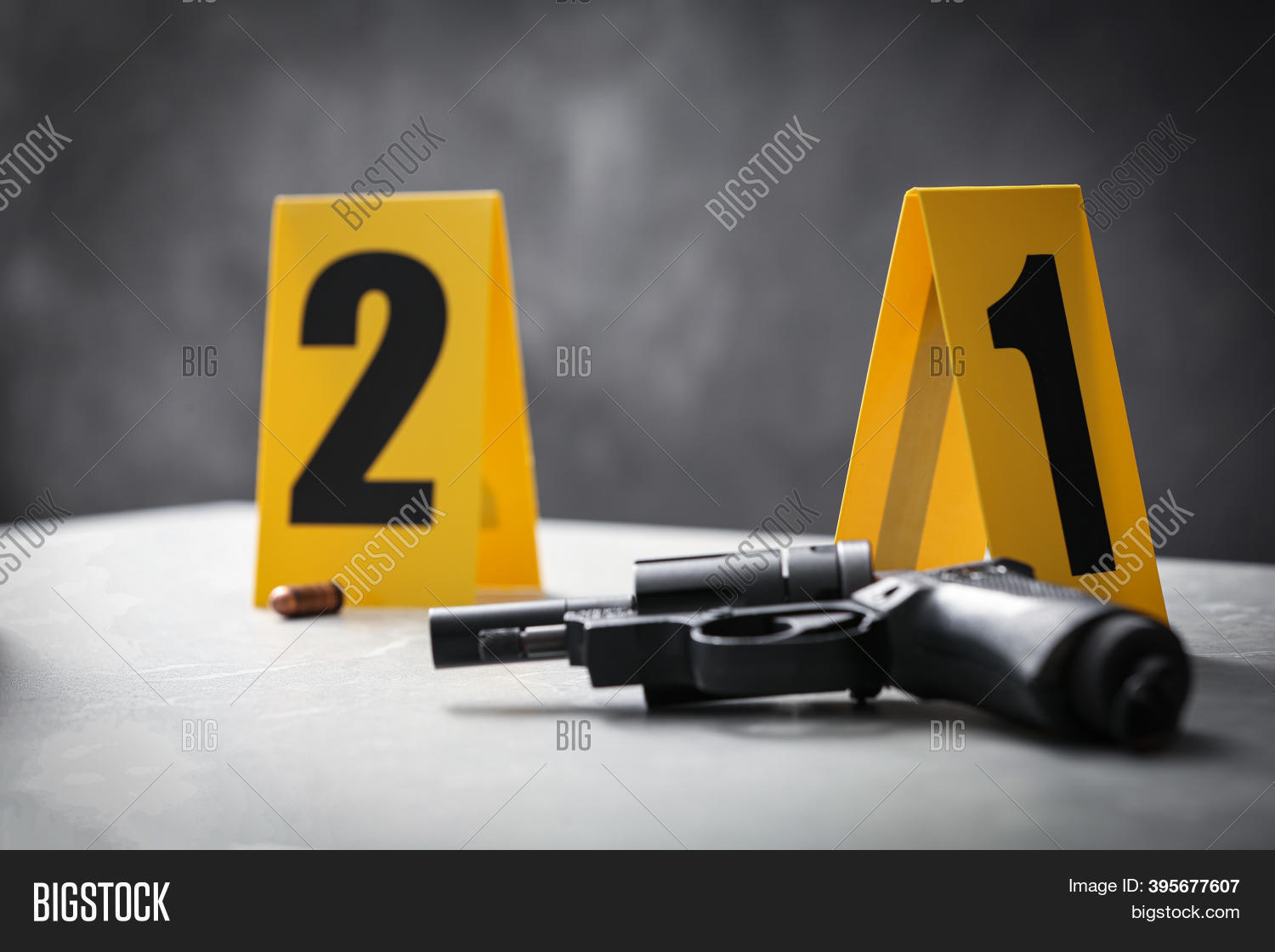 Handgun Crime Scene Image & Photo (Free Trial) | Bigstock