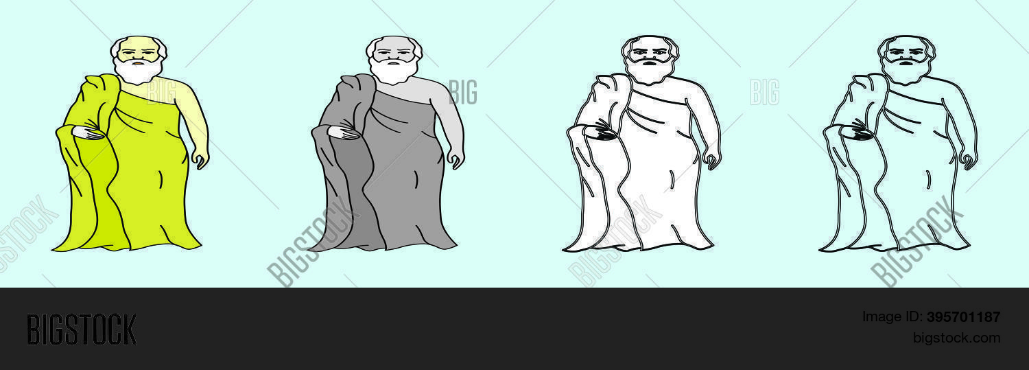Set Socrates Vector & Photo (Free Trial) | Bigstock