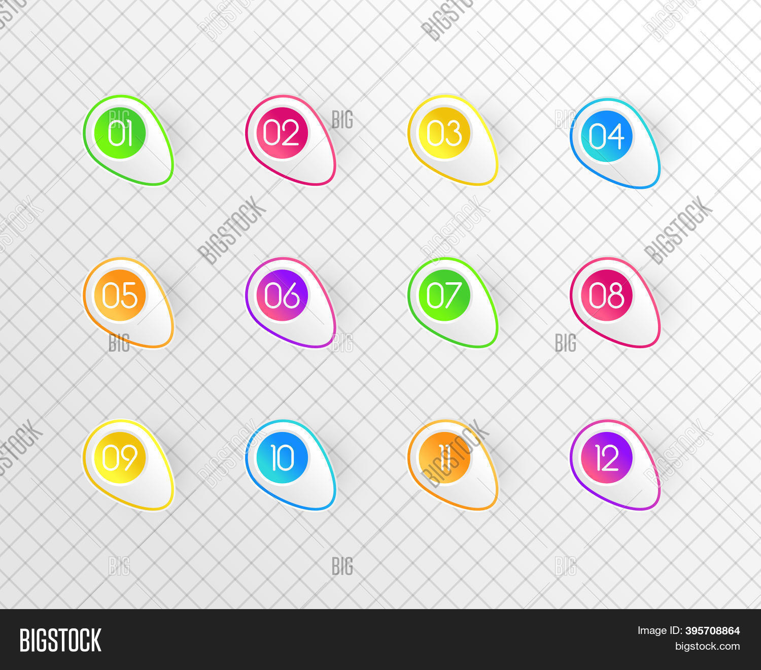 Set Numbers Colorful 0 Image & Photo (Free Trial) | Bigstock