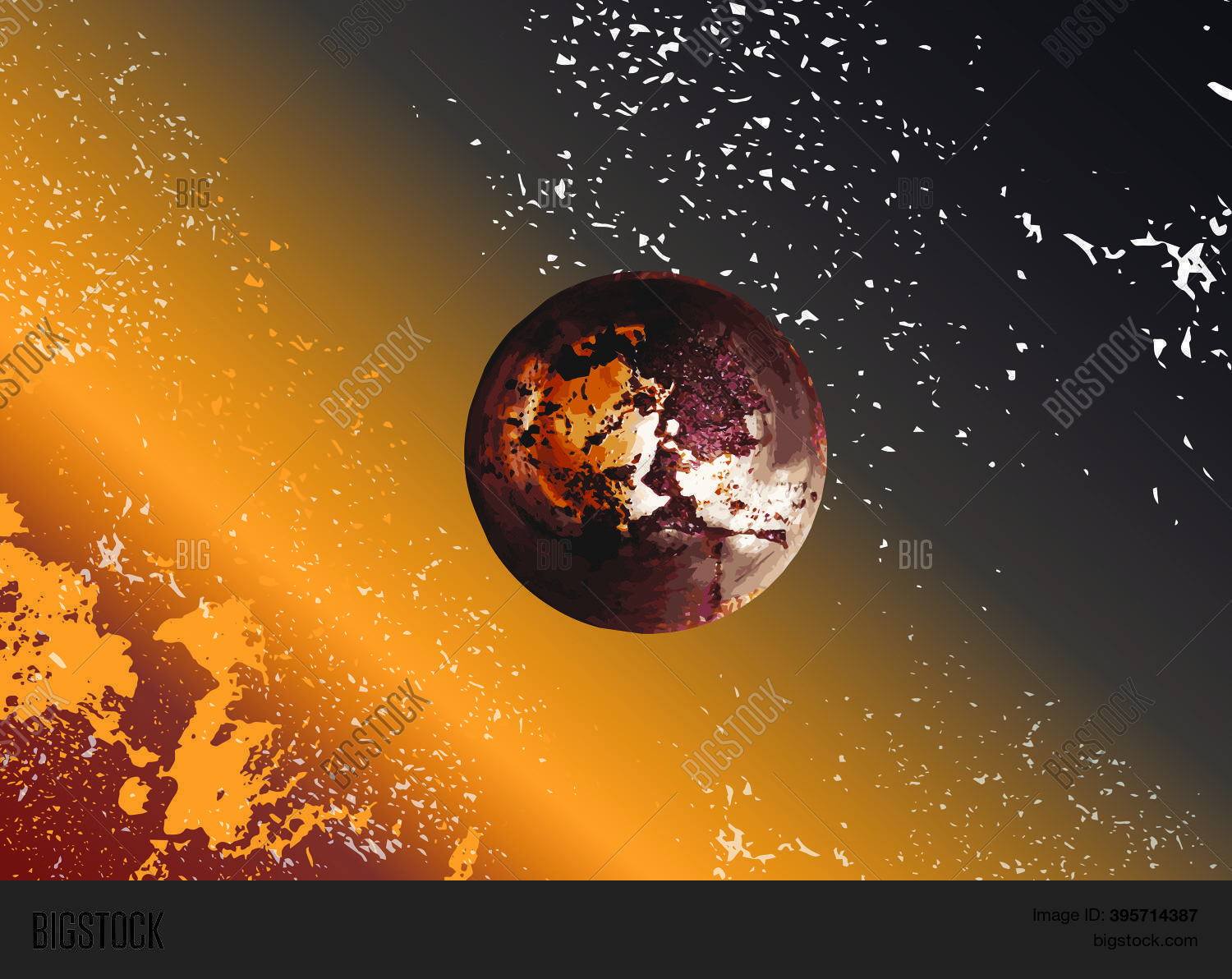 Shattered, Shattered Vector & Photo (Free Trial) | Bigstock