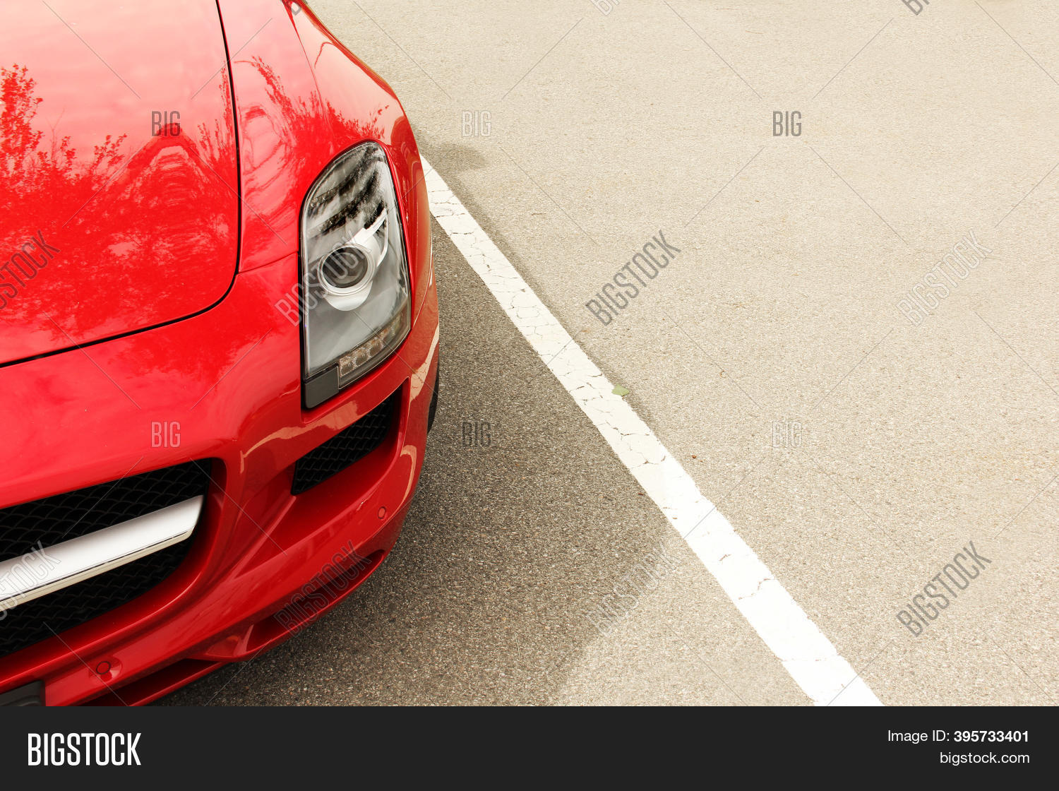 Front Red Car On Image & Photo (Free Trial) | Bigstock