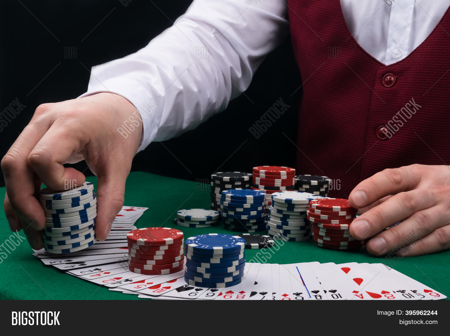 Croupier Makes Poker Image & Photo (Free Trial) | Bigstock