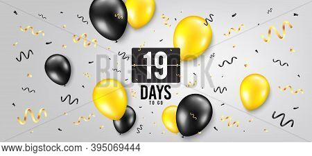 Nineteen Days Left Vector & Photo (Free Trial) | Bigstock
