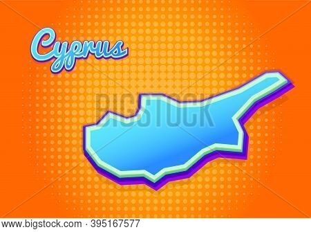 Retro Map Cyprus Vector & Photo (Free Trial) | Bigstock