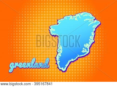 Retro Map Greenland Vector & Photo (Free Trial) | Bigstock