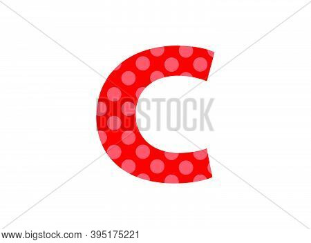 C Letter Red Font Vector & Photo (Free Trial) | Bigstock
