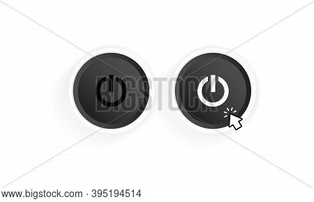 Power On Button Icon Vector & Photo (Free Trial) | Bigstock