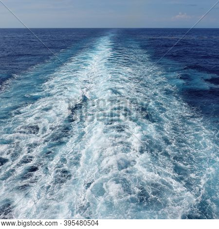 Cruise Ship Wake On Image & Photo (Free Trial) | Bigstock