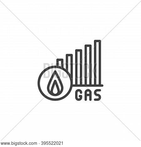 Gas Price Diagram Vector & Photo (Free Trial) | Bigstock
