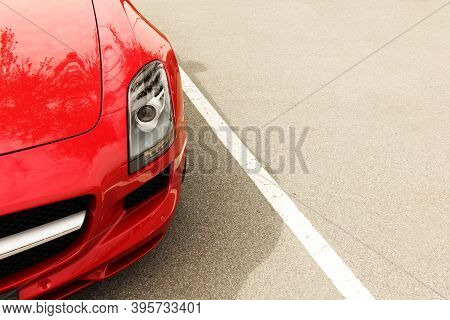 Front Red Car On Image & Photo (Free Trial) | Bigstock
