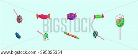 Set Toffee. Cartoon Vector & Photo (Free Trial) | Bigstock