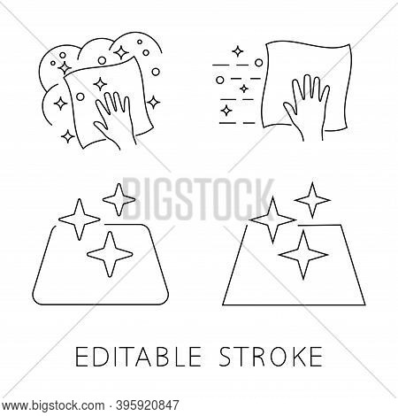 Sanitizing Surfaces. Vector & Photo (Free Trial) | Bigstock