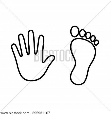 Human Hand Foot Print Vector & Photo (Free Trial) | Bigstock