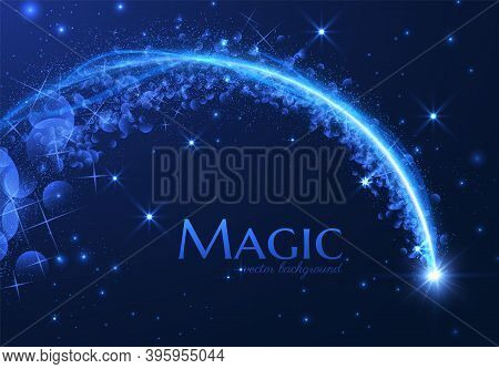 Magic Shooting Star Vector & Photo (Free Trial) | Bigstock