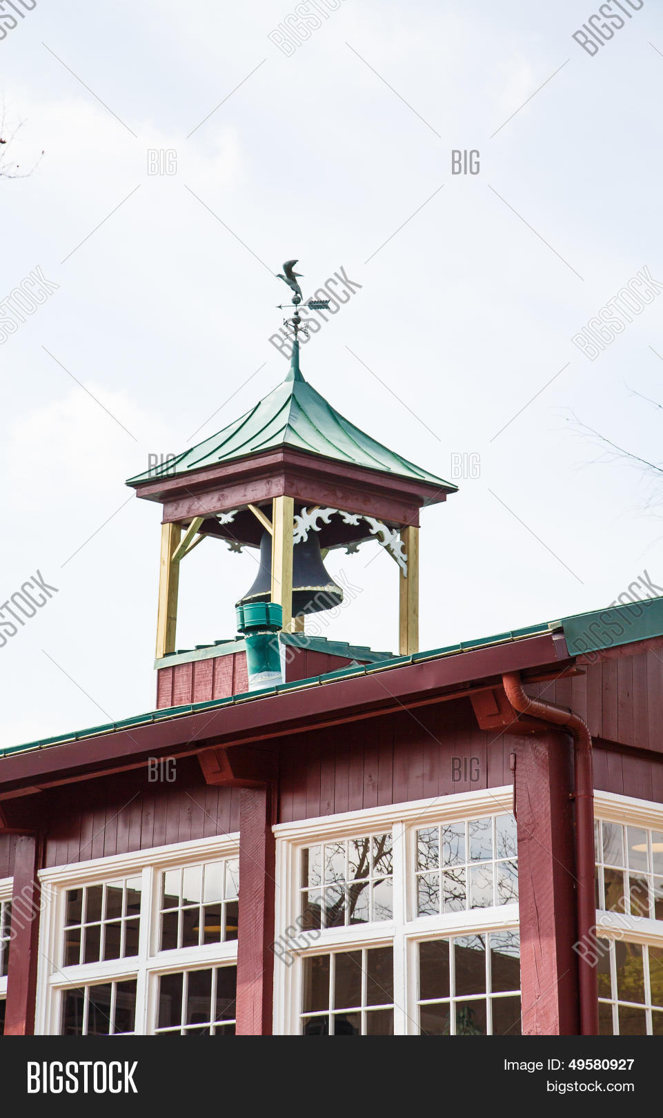 Bell Tower On Old Red Image & Photo (Free Trial) | Bigstock
