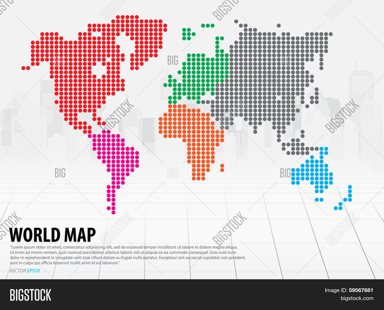 World Map Continents Vector & Photo (Free Trial) | Bigstock