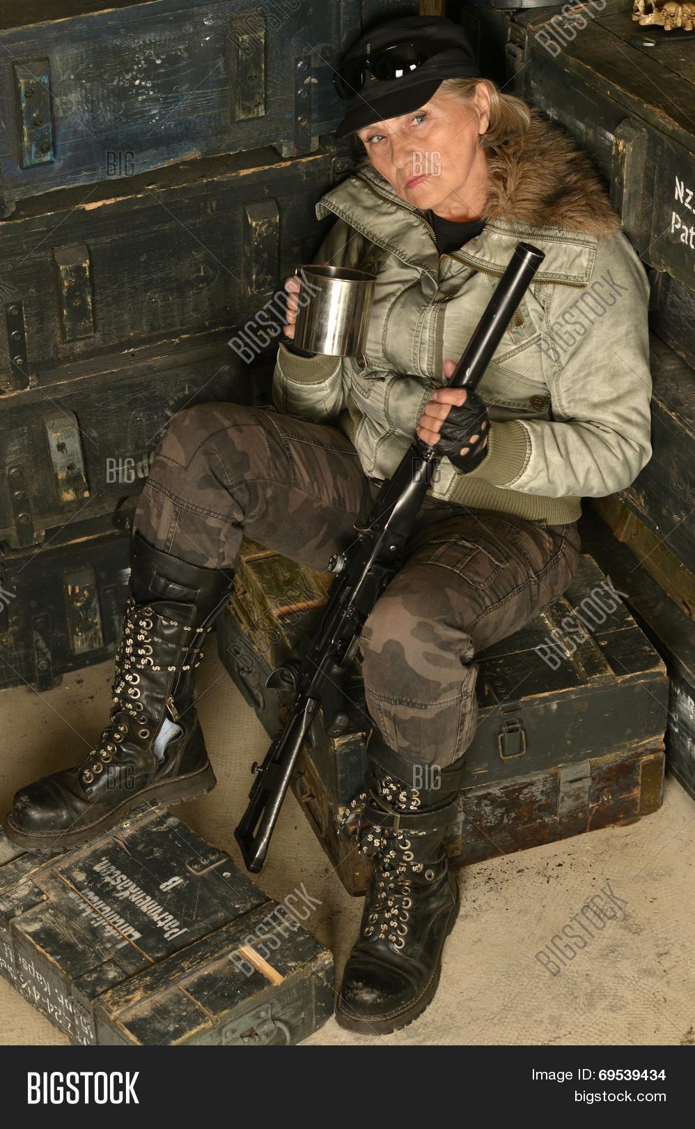 Armed Combat Female Image & Photo (Free Trial) | Bigstock