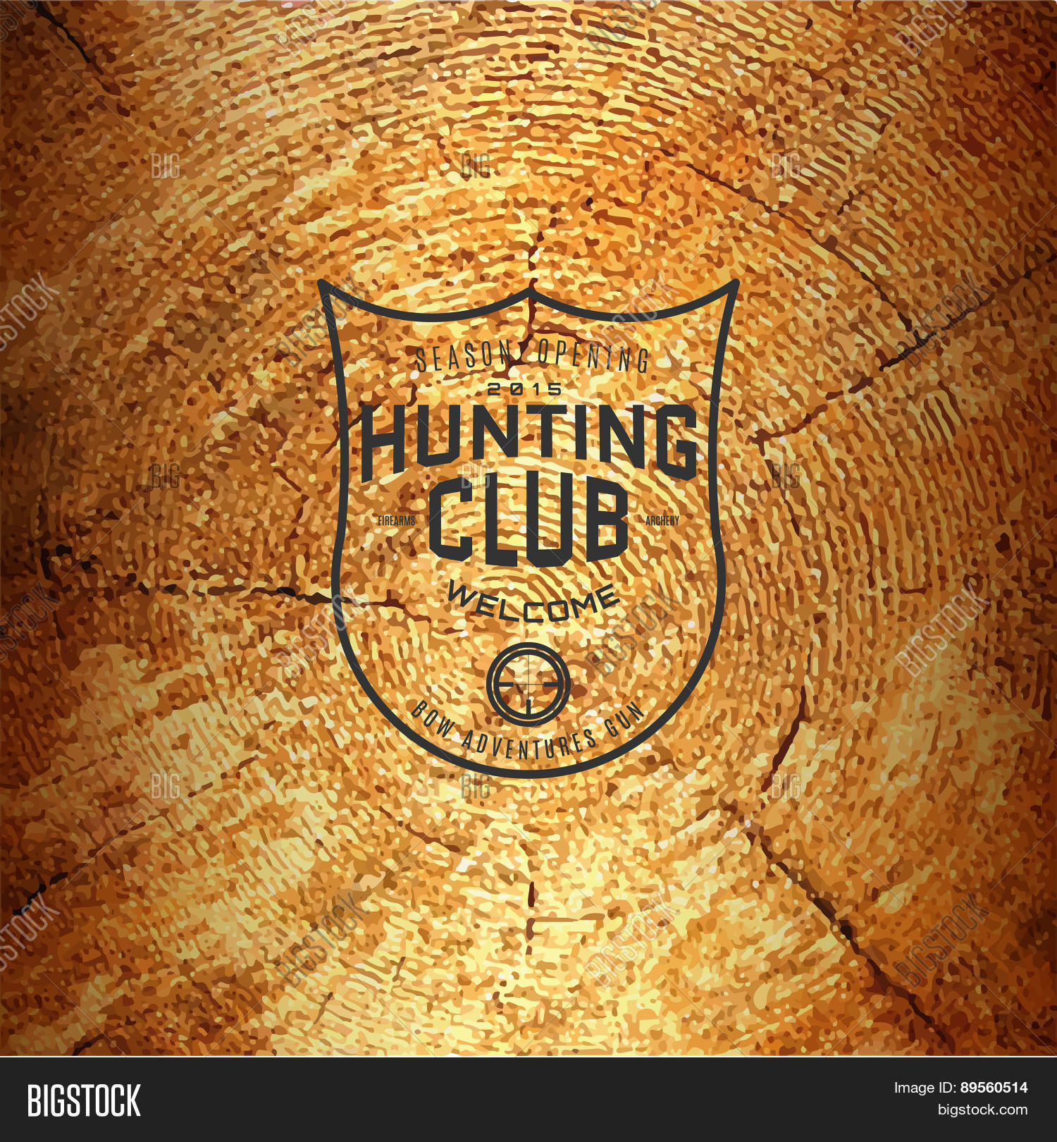 Hunting Club Badges Vector & Photo (Free Trial) | Bigstock
