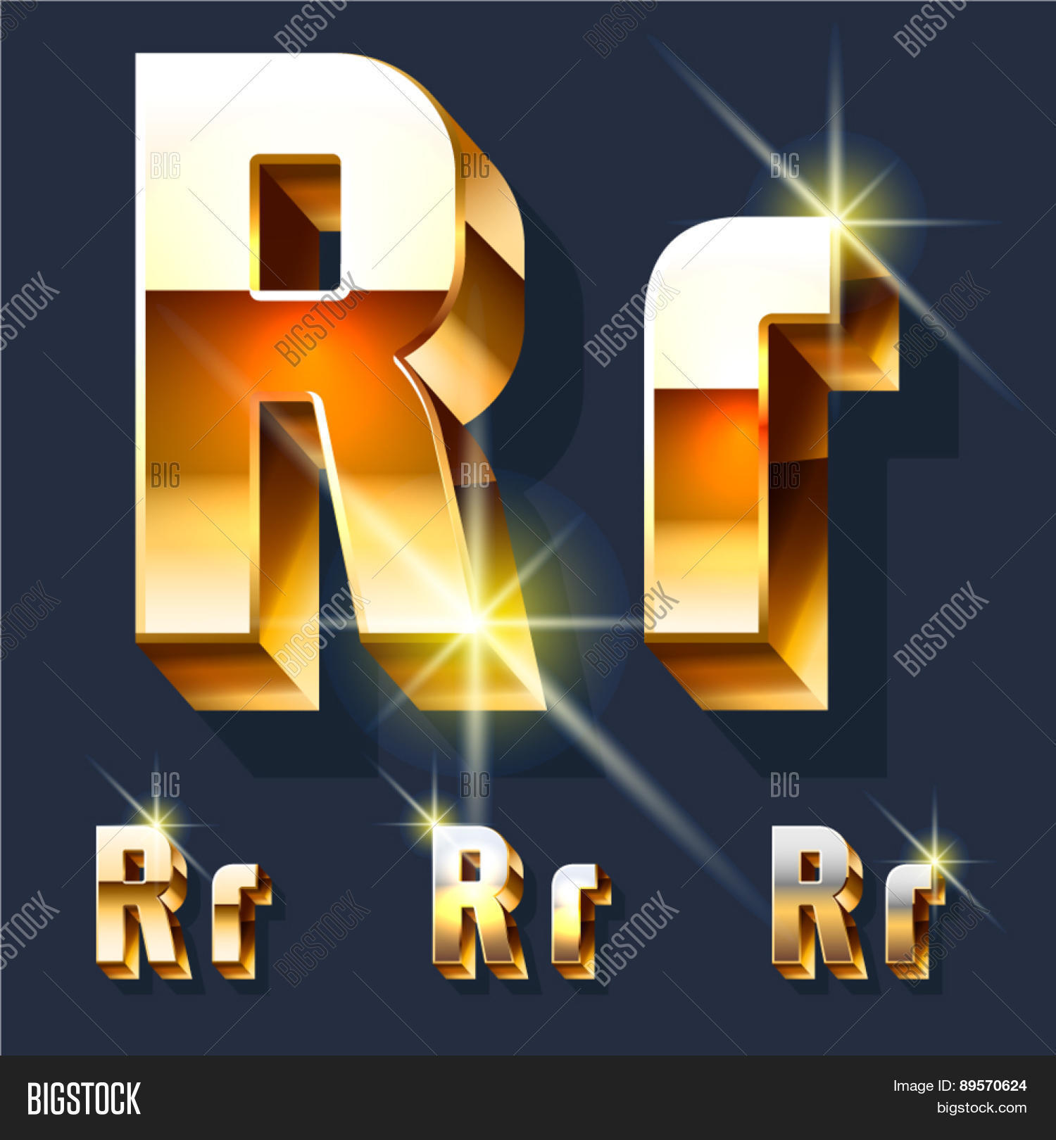 Vector Set Gold Shiny Vector & Photo (Free Trial) | Bigstock