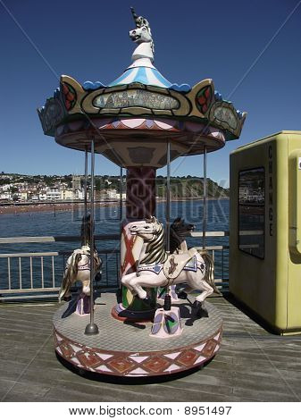 Carousel On Pier Image & Photo (Free Trial) | Bigstock