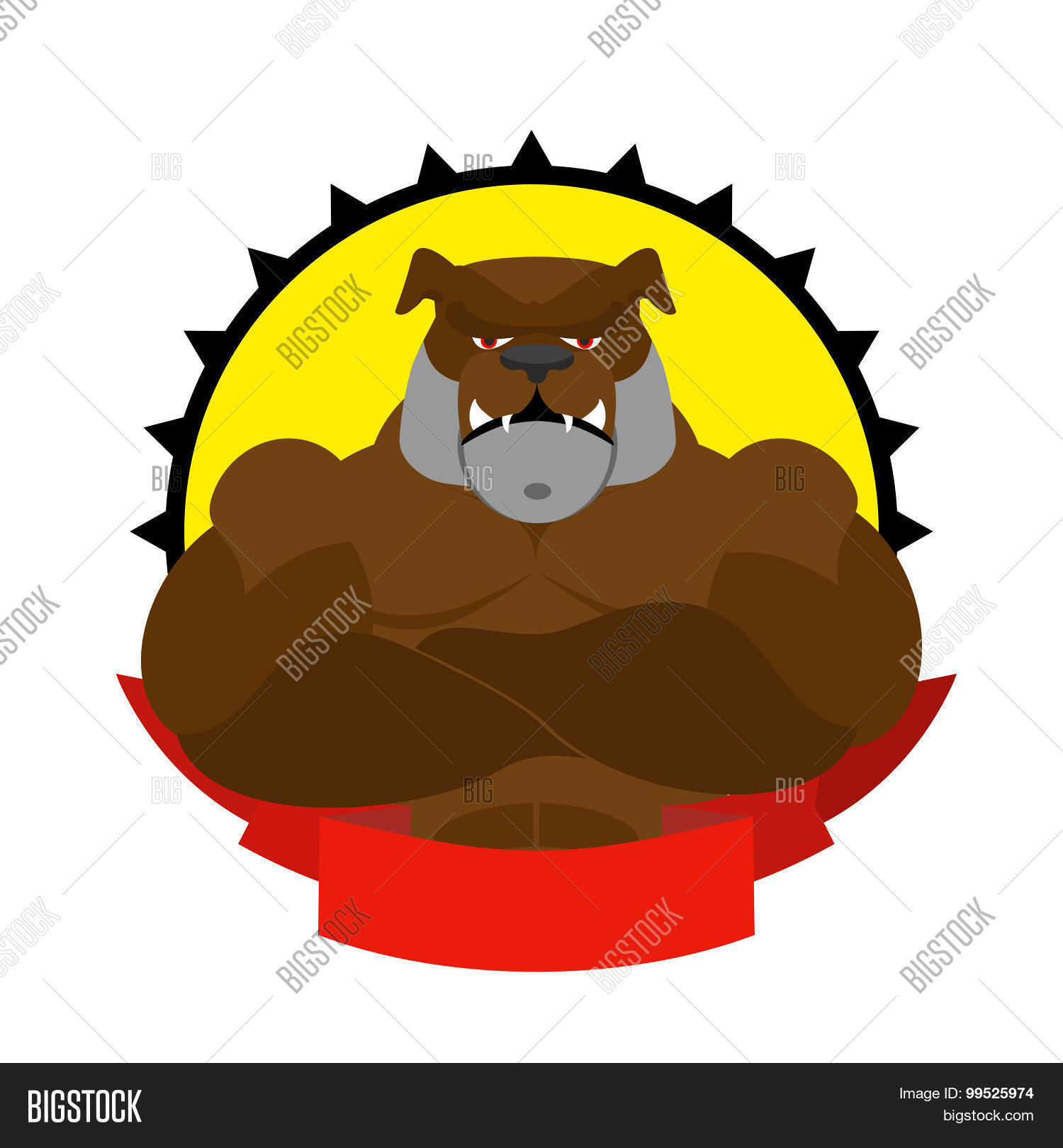 Strong Dog. Logo Vector & Photo (Free Trial) | Bigstock