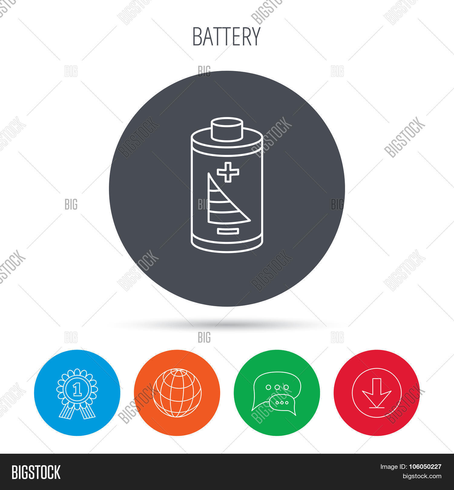 Battery Icon. Vector & Photo (Free Trial) | Bigstock