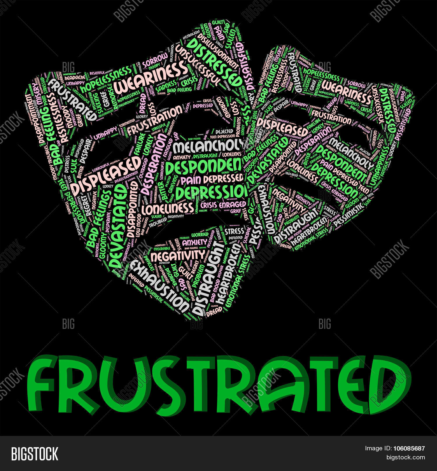Frustrated Word Shows Image & Photo (Free Trial) | Bigstock
