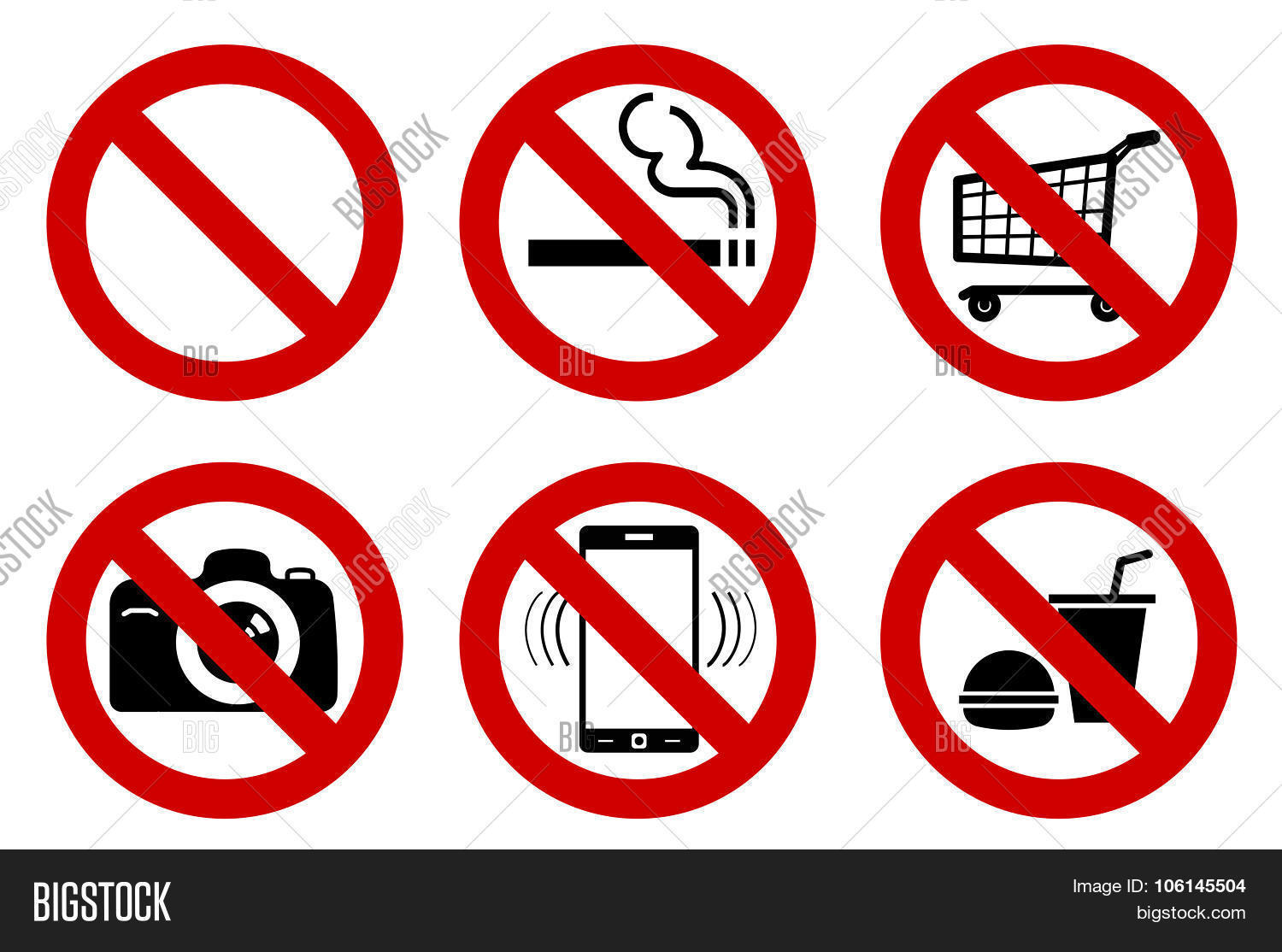 No Signs Vector & Photo (Free Trial) | Bigstock