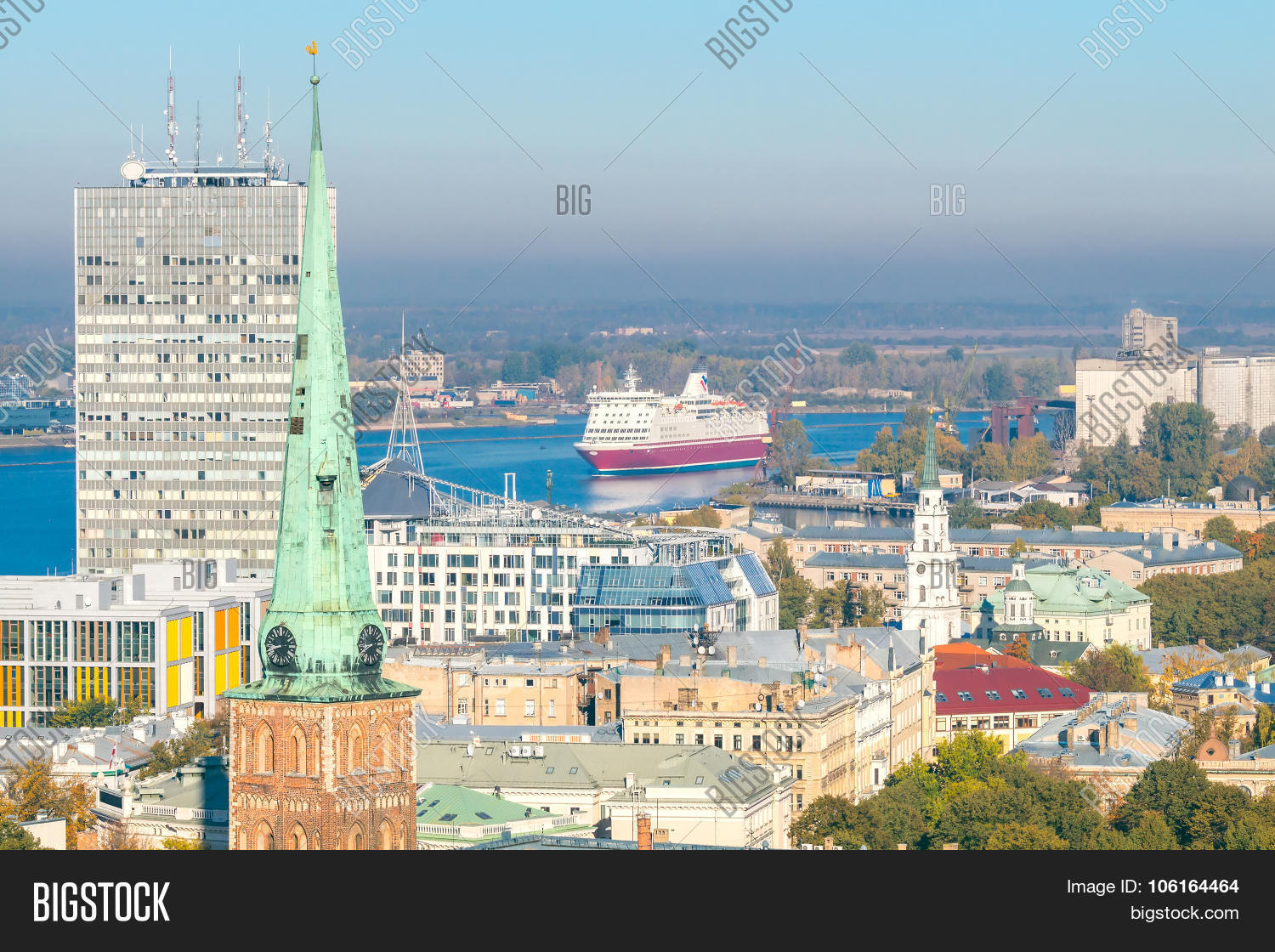 Riga. View River Image & Photo (Free Trial) | Bigstock