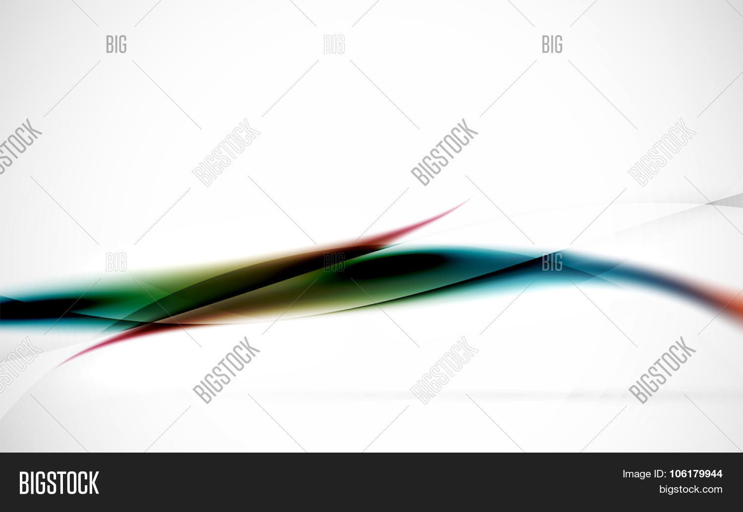 Blue Red Wave Line Vector & Photo (Free Trial) | Bigstock