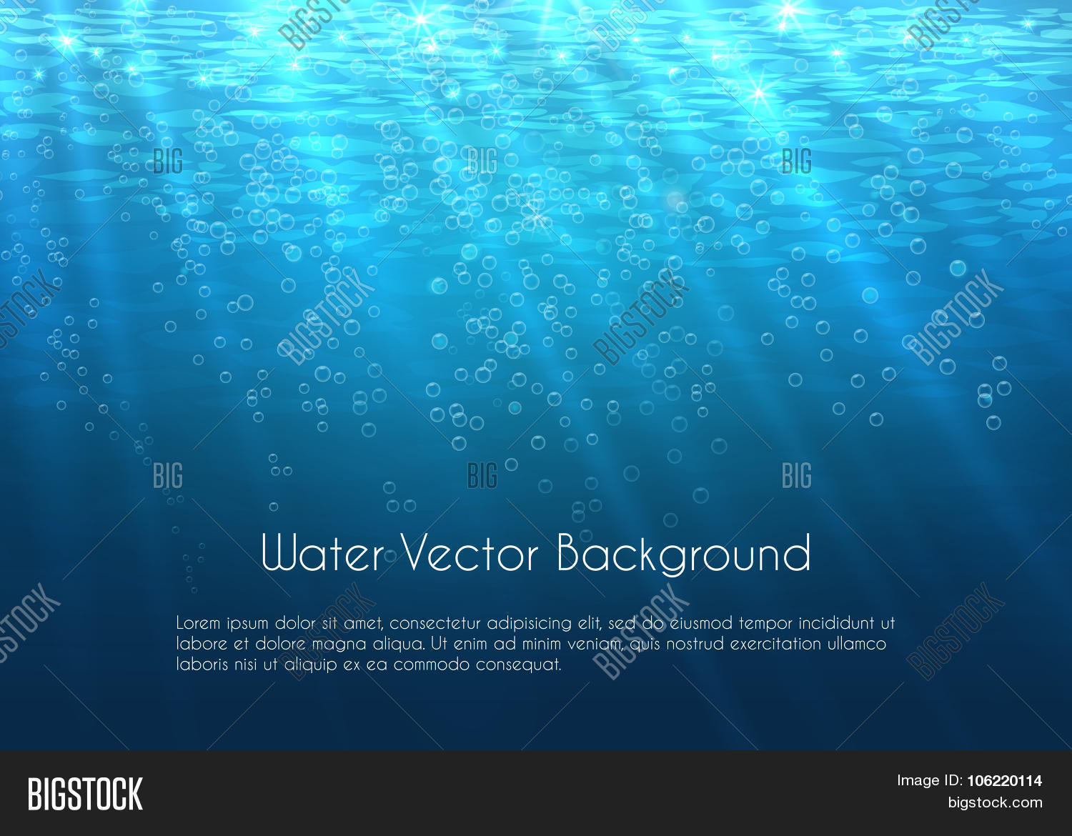Deep Blue Water Vector & Photo (Free Trial) | Bigstock