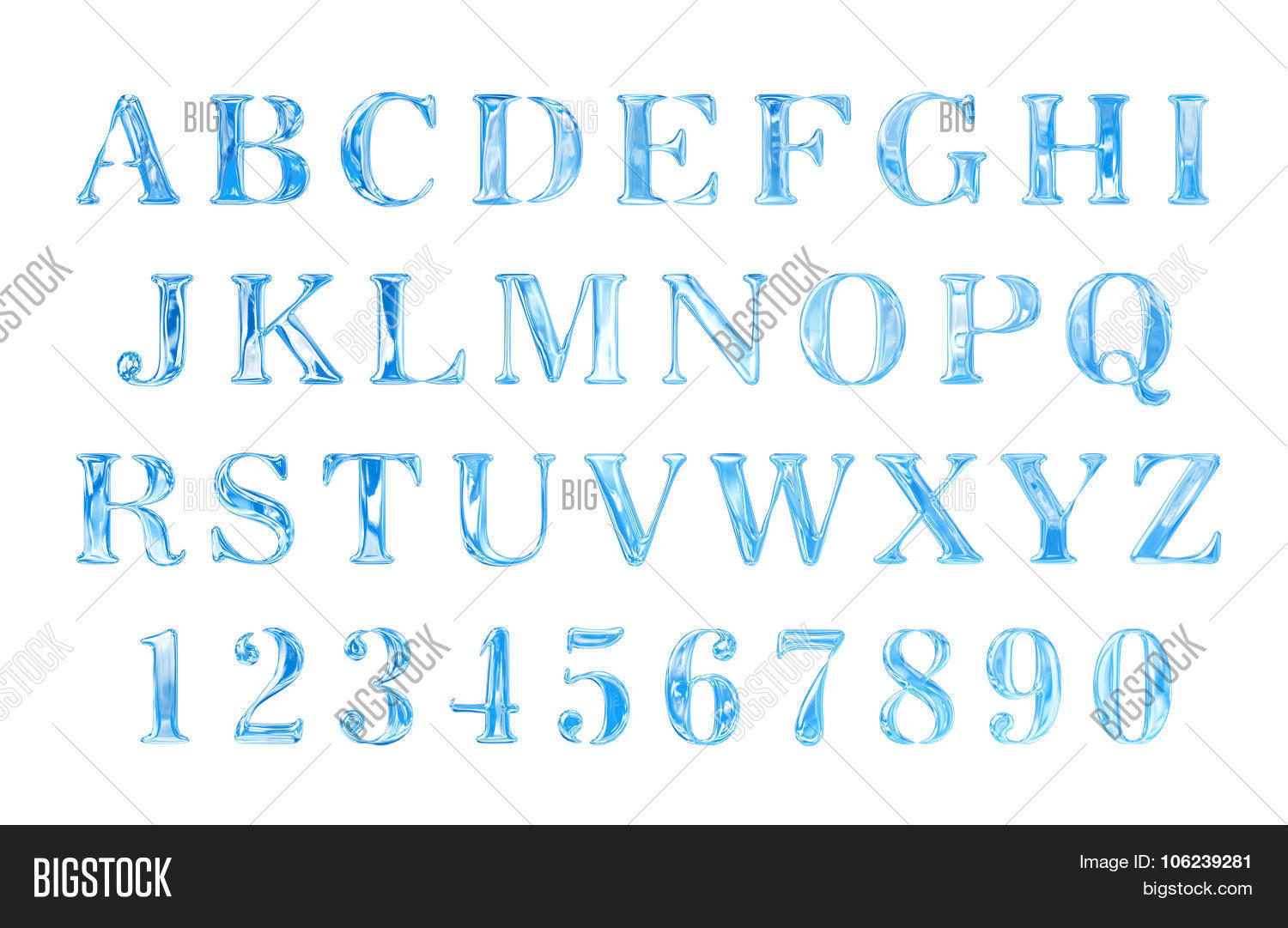 Water Alphabet. Water Image & Photo (Free Trial) | Bigstock