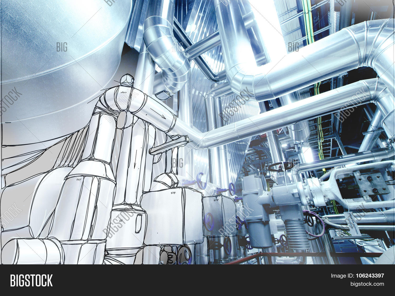 Sketch Piping Design Image & Photo (Free Trial) | Bigstock