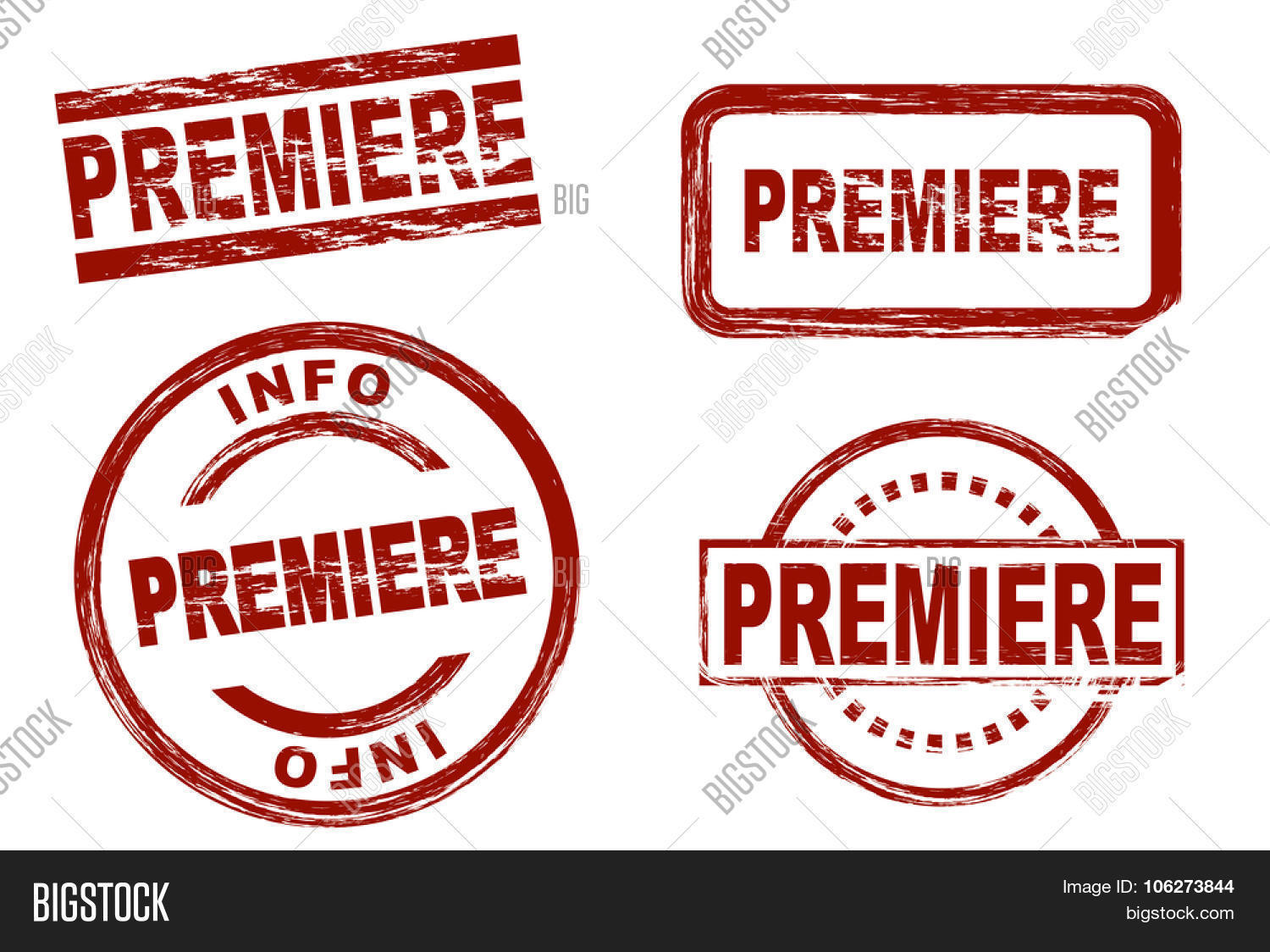 Set Stylized Stamps Vector & Photo (Free Trial) | Bigstock