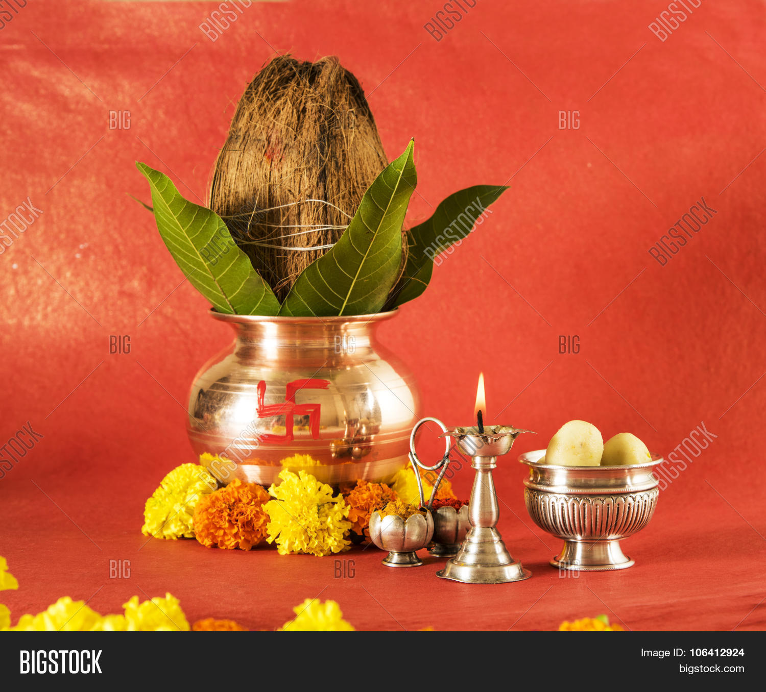 Hindu Puja Elements, Image & Photo (Free Trial) | Bigstock