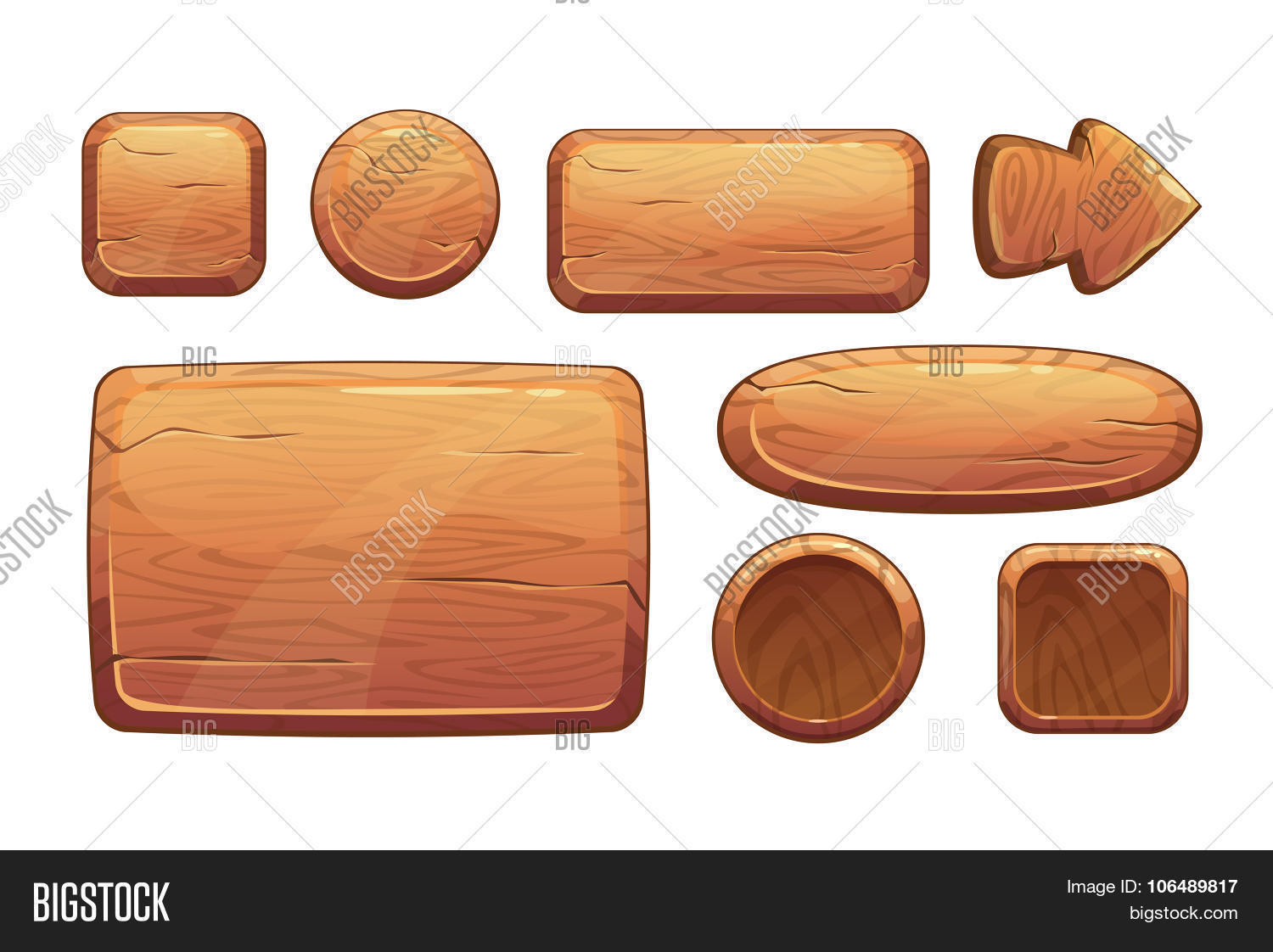Cartoon Wooden Game Vector & Photo (Free Trial) | Bigstock