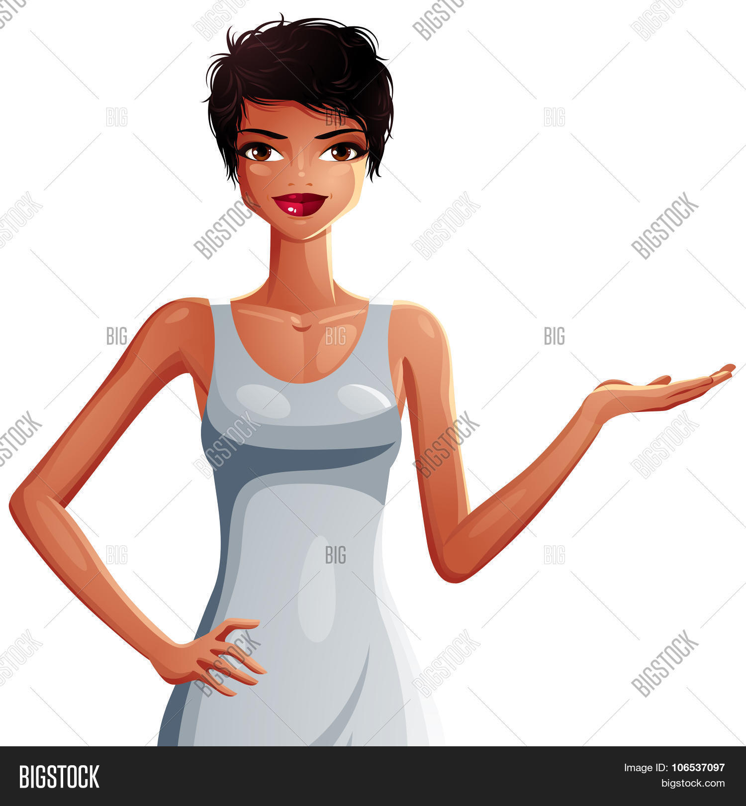 Vector Drawing Young Vector & Photo (Free Trial) | Bigstock
