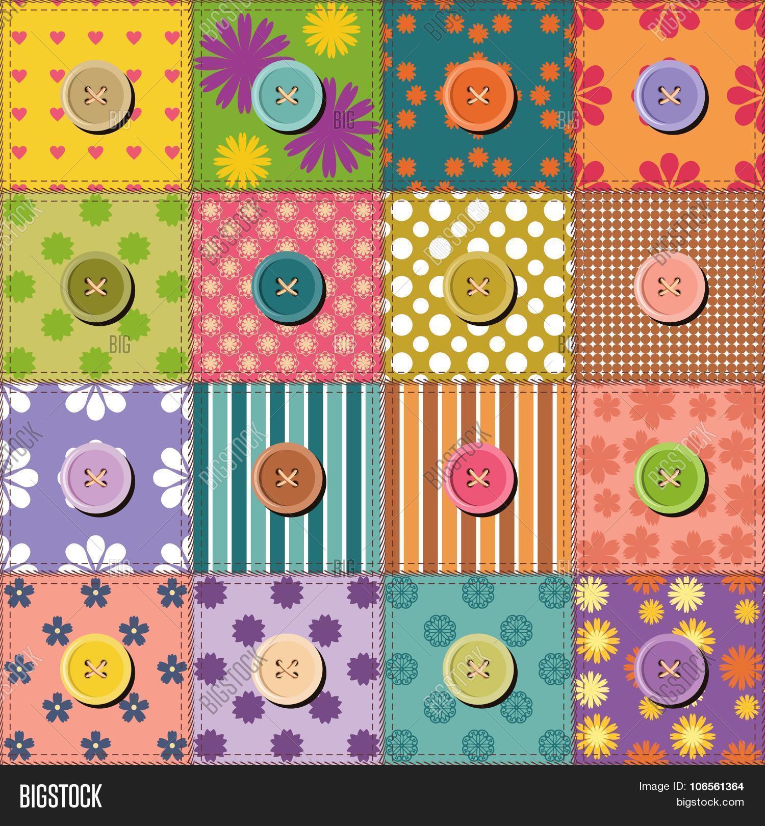 Patchwork Background Vector & Photo (Free Trial) | Bigstock