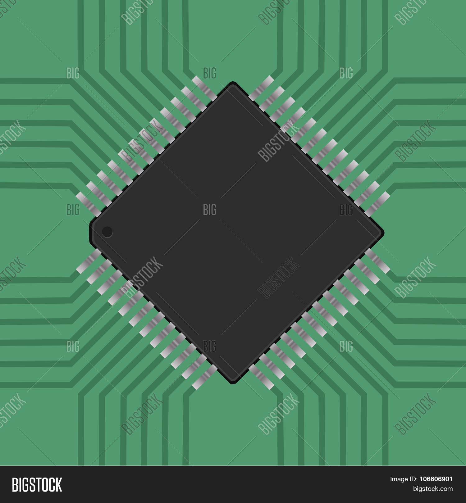 Microcontroller. Cpu Vector & Photo (Free Trial) | Bigstock