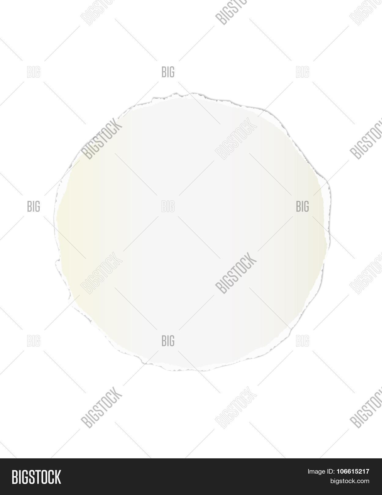 Torn Paper Circle Vector & Photo (Free Trial) | Bigstock