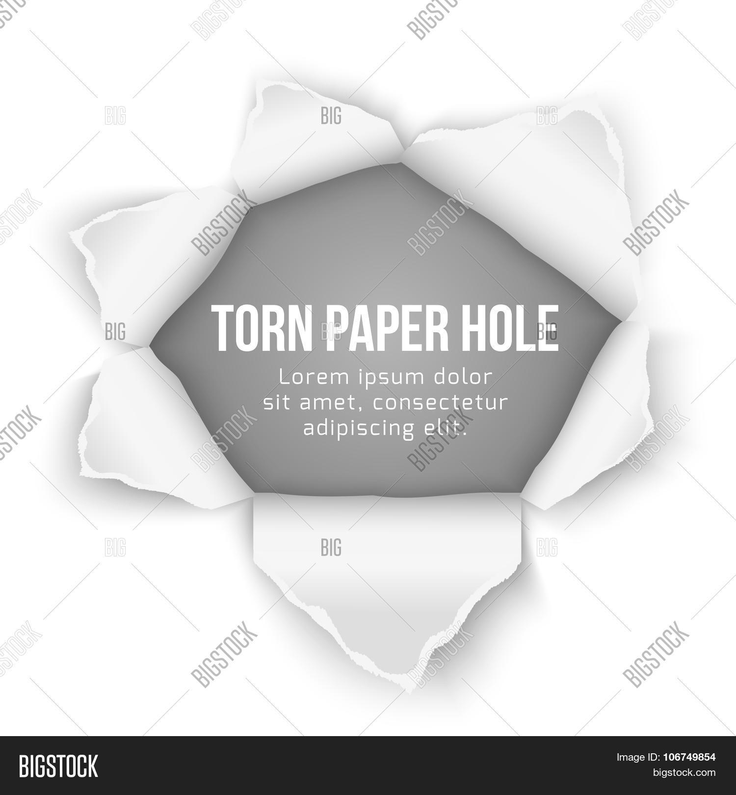 Torn Paper Hole Vector & Photo (Free Trial) | Bigstock