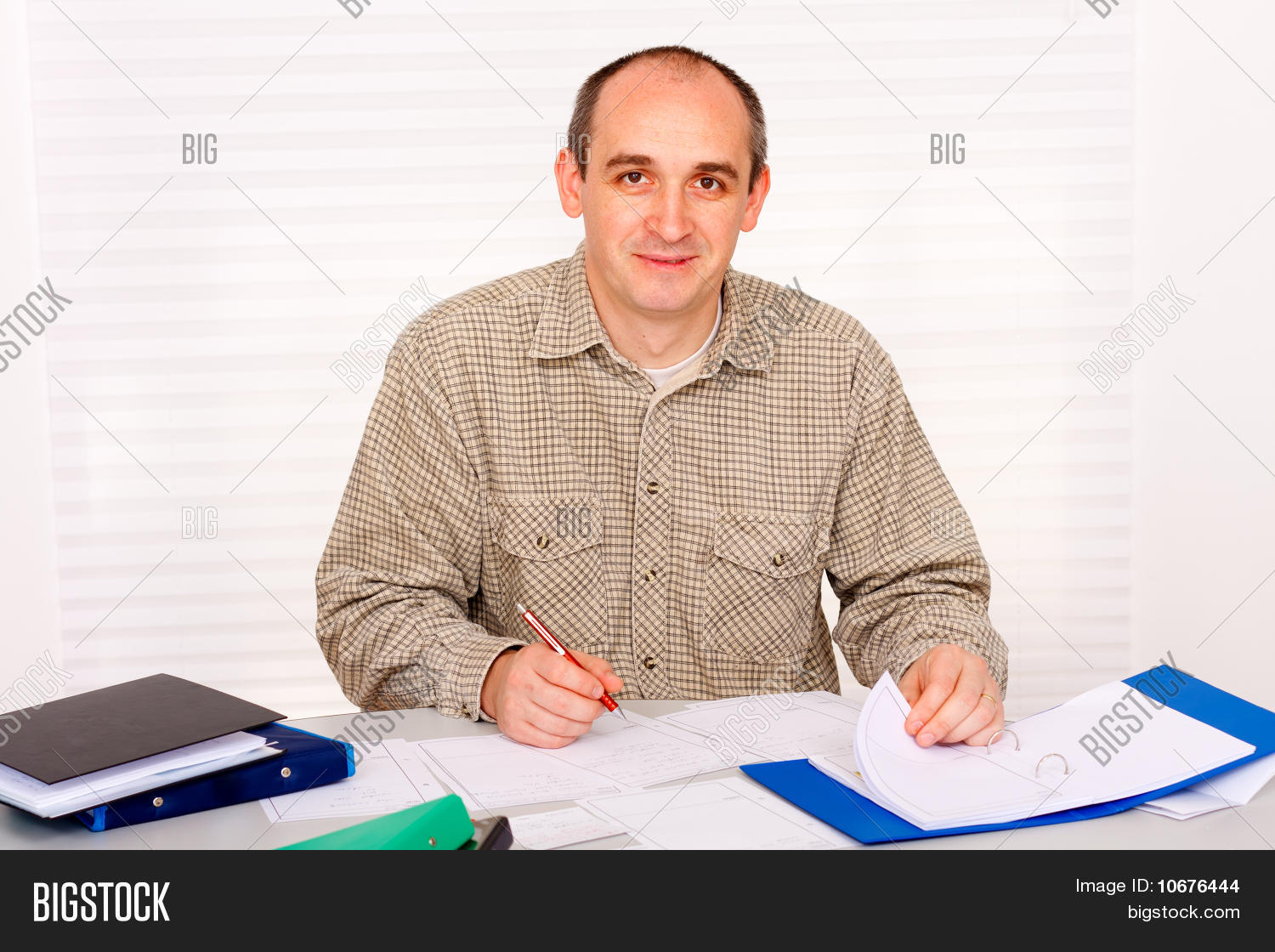 Mature Man Writing Image & Photo (Free Trial) | Bigstock