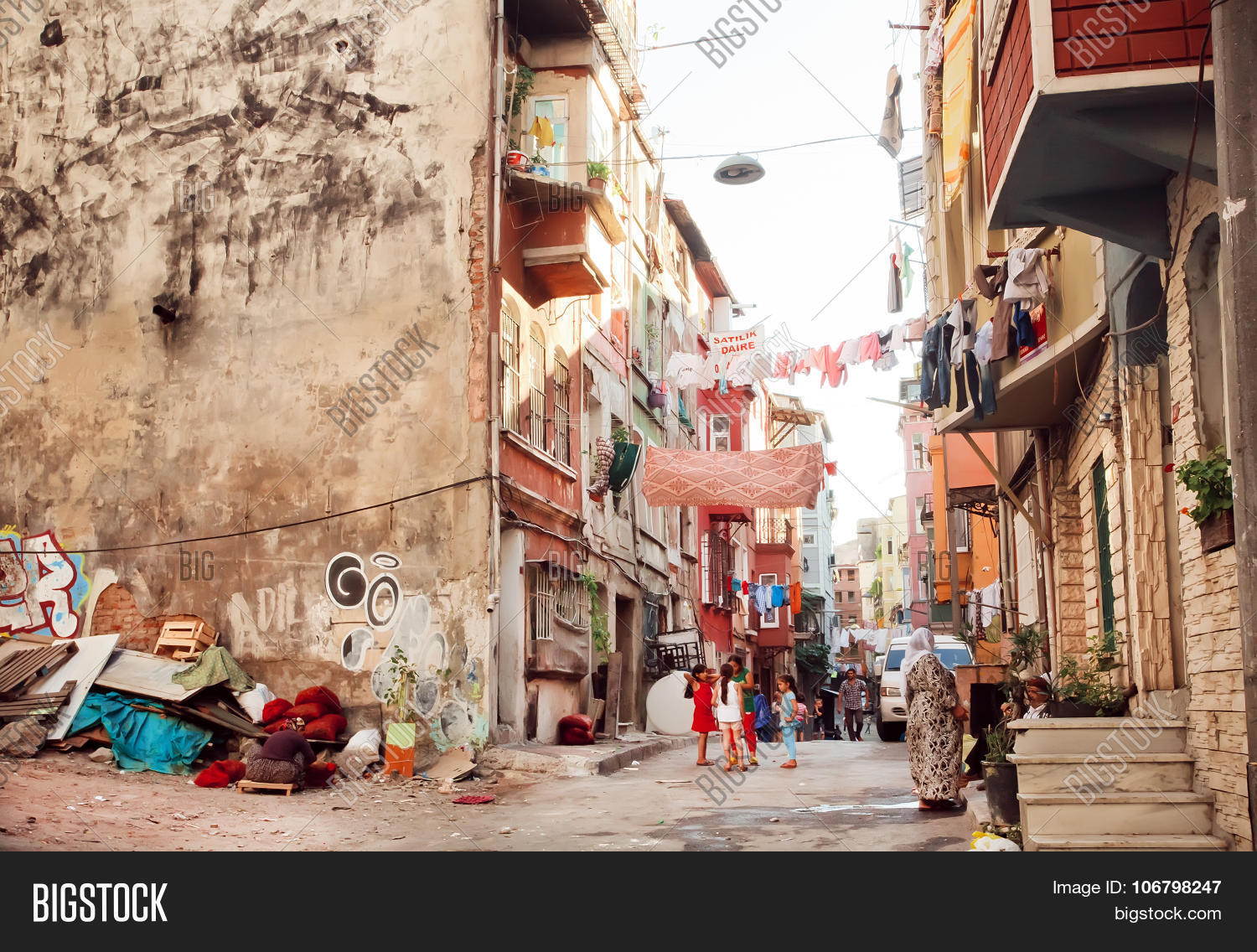 People On Poor Street Image & Photo (Free Trial) | Bigstock